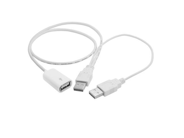 Click here for White USB 2.0 Female to Dual A Male Extra Power Da... prices