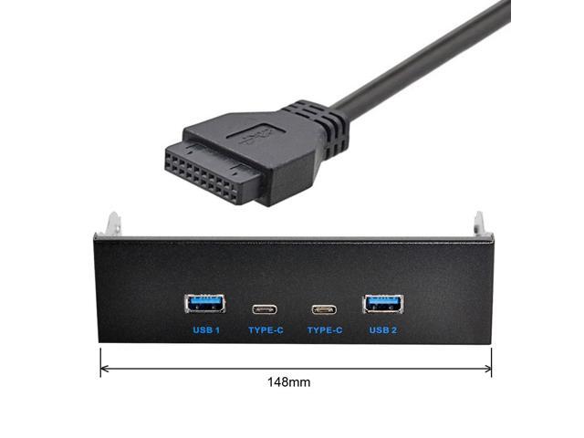 Click here for USB-C & USB 3.0 HUB 4 Ports Front Panel to Motherb... prices