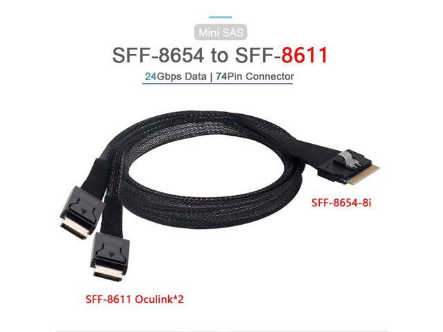 Click here for PCI-Express SFF-8654 8i 74Pin to Dual Oculink SFF-... prices