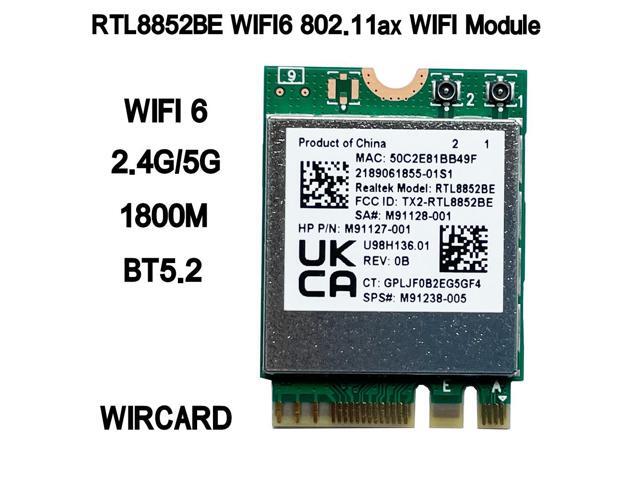 Click here for RTL8852BE Dual Band 2.4G/5G WIFI6 802.11ax WIFI Ca... prices