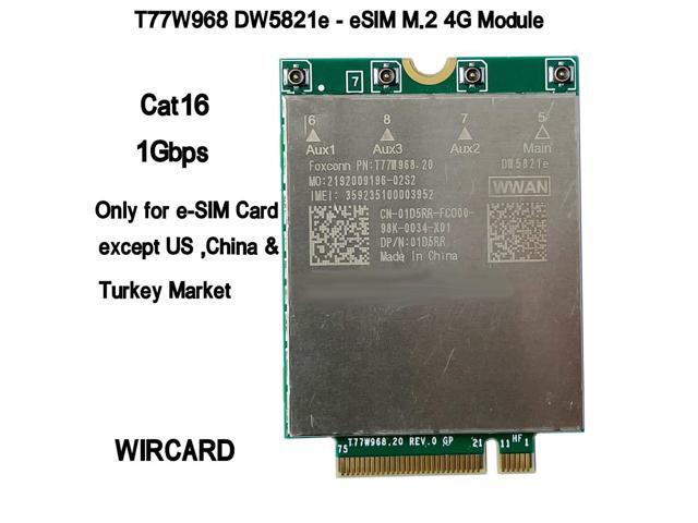 Click here for T77W968 DW5821e-eSIM X20 LTE Cat16 1Gbps FDD-LTE T... prices