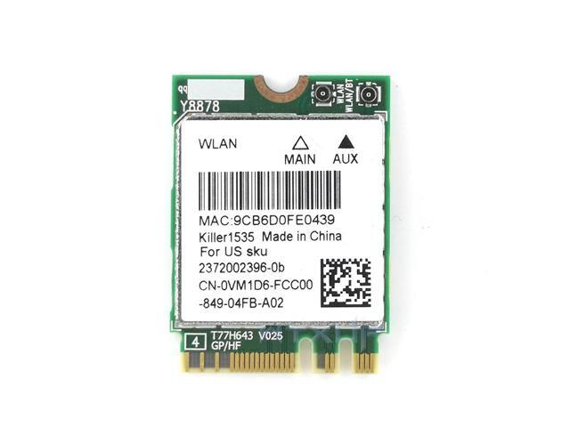 Click here for Killer 1535 QCNFA364A 802.11ac NGFF WiFi Card 867m... prices