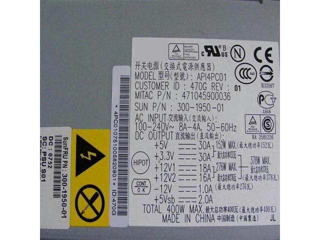 Click here for OIAGLH PSU For Sun U20 Ultra20 M2 400W Switching P... prices