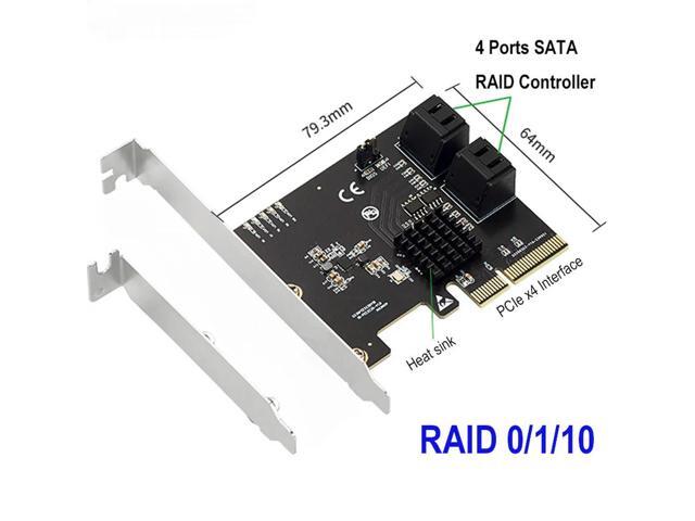 Click here for FOR PCIe 4 Ports RAID 0/1/10 6G SATA III Controlle... prices