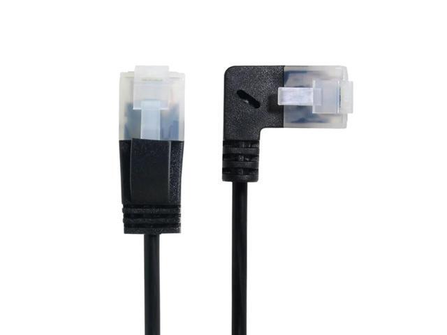 Click here for FOR Ultra Slim Cat6 Ethernet Cable RJ45 Left Angle... prices