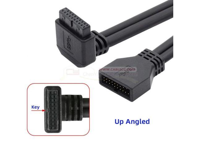 Click here for FOR 5Gbps 90 Degree Angled USB 3.0 20Pin 19Pin Mal... prices