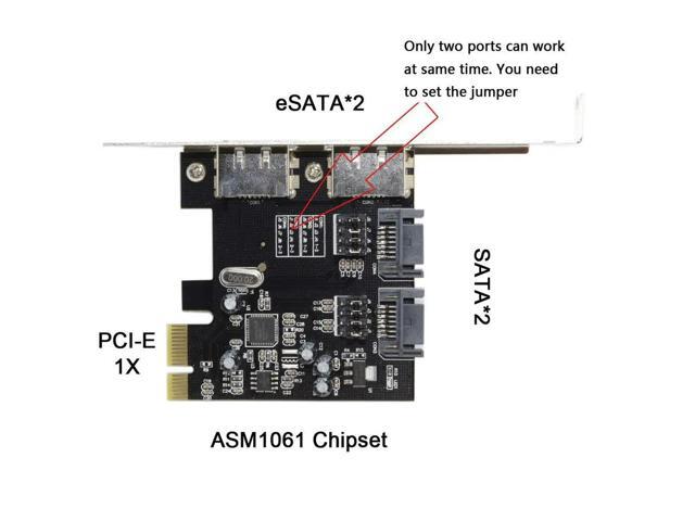 Click here for FOR PCI-E To 4 Ports SATA 3.0 ESATA PCIE SATA3 6Gb... prices