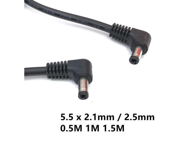 Click here for FOR 90 Double Elbow DC Power 5.5 x 2.1mm 2.5mm Mal... prices