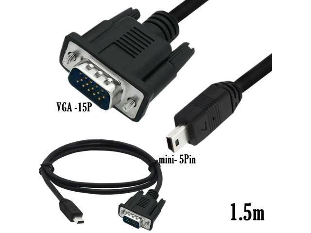 Click here for FOR Mini USB Male 5 pin To VGA D-SUB 15 Male Adapt... prices