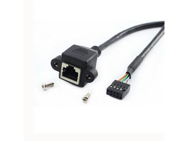 Click here for FOR Network Cable RJ45 Female Socket 9P/2.54 Pitch... prices