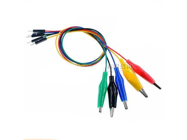 Click here for FOR Color line to alligator clip test line male he... prices