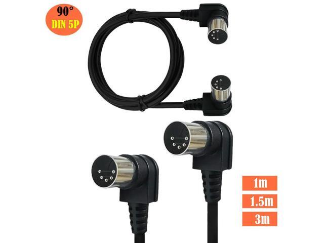 Click here for FOR MIDI Cable Male to M 5 Pin DIN Plug Black For... prices
