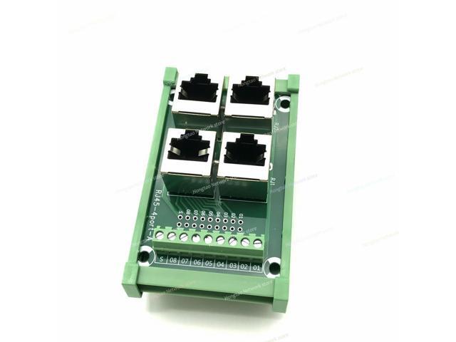 Click here for FOR 1PCS 4 way 4 port RJ45 8p8c female socket to t... prices