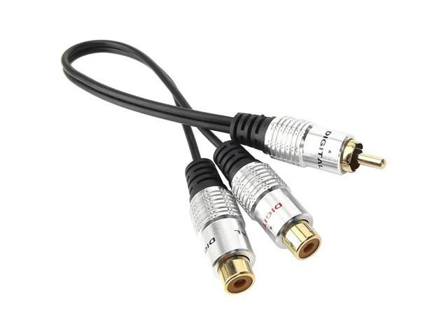 Click here for FOR metal RCA Female to Dual 2-RCA Male Gold Plate... prices
