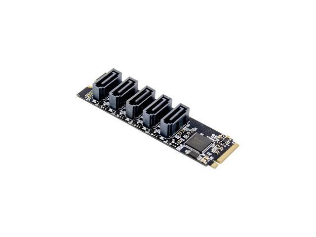 Click here for FOR PCIe X2 M.2 Key M to 5-Port SATA 3.0 adapter C... prices