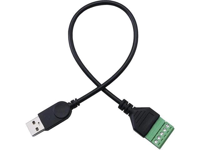 Click here for FOR 1ft USB Type A 2.0 Male to 5 Pins Screw Termin... prices