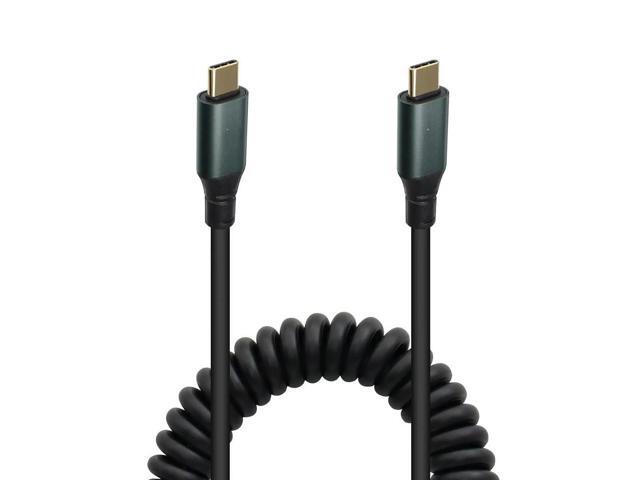 Click here for FOR USB C Male to USB C Male Coiled Cable Type-C 1... prices
