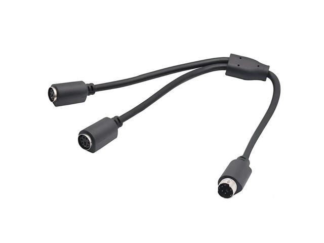 Click here for FOR PS 2 Splitter 6 pin Mini Din Male Plug to 2 x... prices