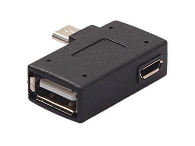 Click here for FOR Left Angle USB 2.0 Micro Male to USB Female Ho... prices