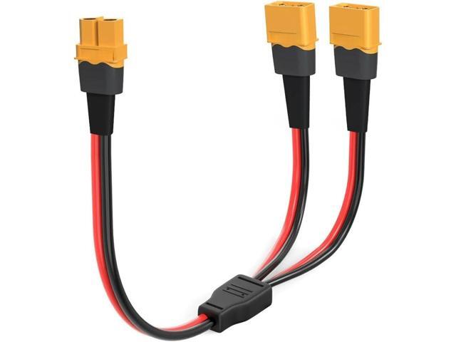 Click here for FOR XT60 Y Splitter 12AWG XT60 1 Female to 2 Male... prices
