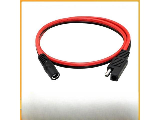 Click here for FOR 2PCS/LOT 14AWG 60cm SAE Plug to DC 5.5mm x 2.1... prices