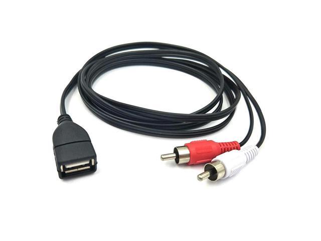 Click here for FOR USB to 2RCA Cable USB 2.0 Female to 2 Dual RCA... prices