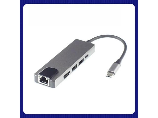 Click here for FOR 5 in 1 Type C to RJ45 4K HDTV USB 3.0 Charging... prices