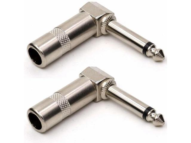 Click here for FOR 1/4 6.35mm Jack 90 Degree Right Angle TS Mono... prices