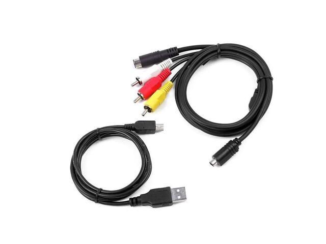 Click here for FOR AV A/V TV Video + USB Data SYNC Cable For DCR-... prices