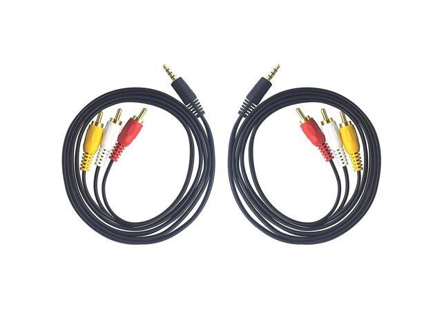 Click here for FOR 2-Pack 3.5mm to 3 RCA AV Cable 4FT  1/8 TRRS A... prices