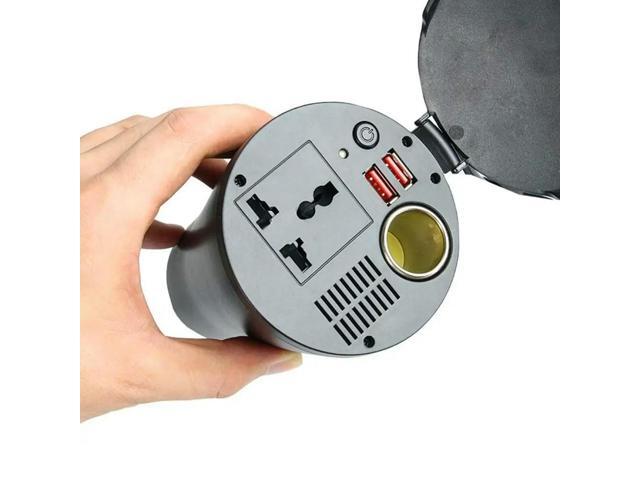 Click here for FOR 150W Car Power Inverter Cup Holder with AC Out... prices