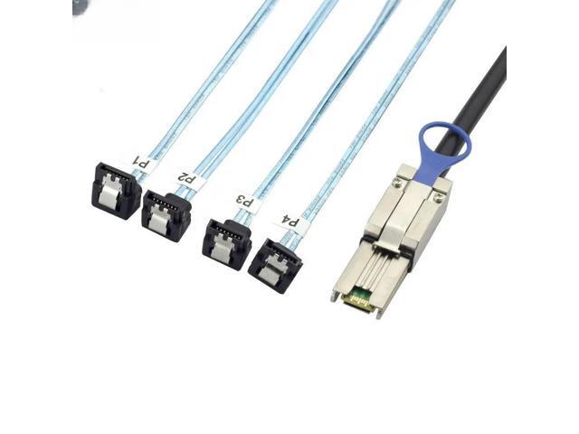 Click here for FOR MINI SAS HD SFF-8088 26P to 4 Ports SATA 7P 90... prices