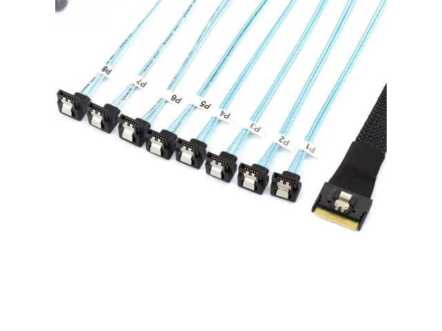 Click here for FOR PCI- SAS SFF-8654 8I To 8 Ports SATA 90 degree... prices