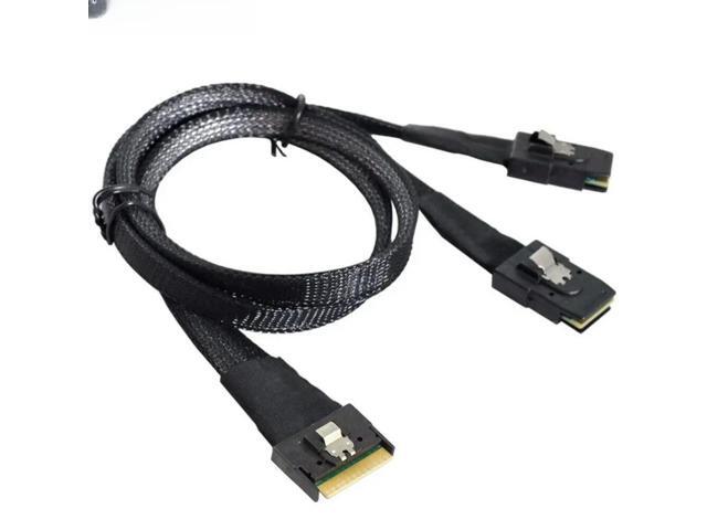 Click here for FOR SlimSAS SFF-8654 8I 74P To 2 Ports SAS SFF-808... prices