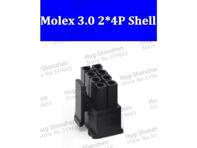 Click here for 5557 200pcs/lot molex 3.0 2*4Pin 8pin black male p... prices
