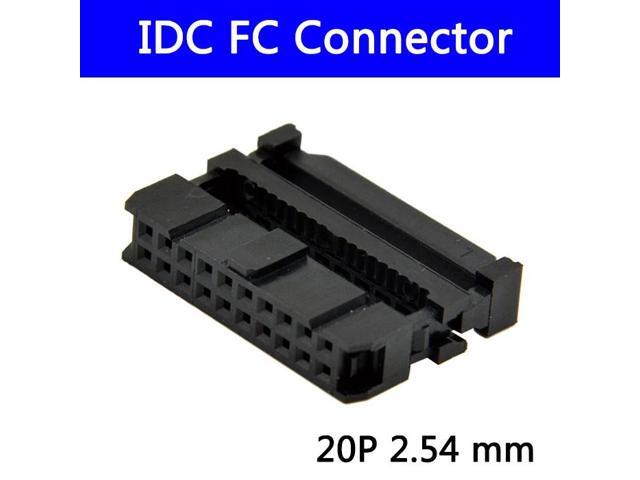 Click here for 100pcs 2.54 mm IDC Socket Female FC 20P 20pin 2*10... prices
