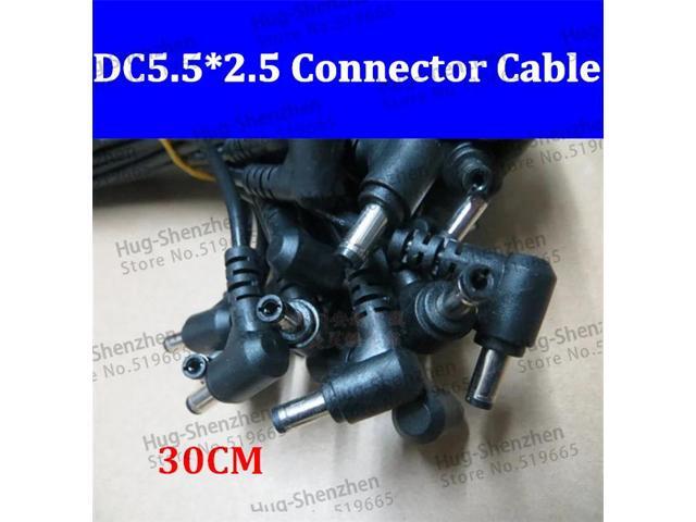 Click here for DC Power Angle male 5.5x2.5 fork Connector Cable P... prices