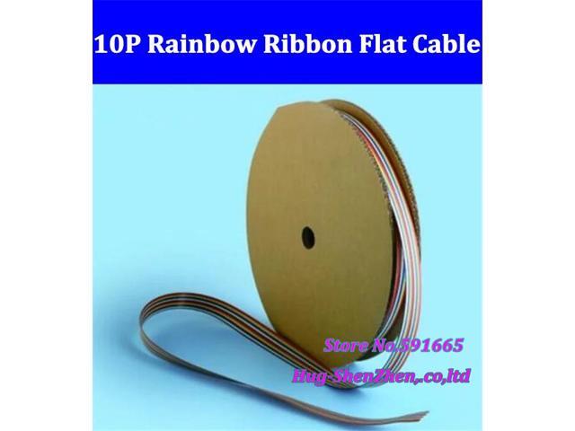 Click here for 10 WAY Flat Color Rainbow Ribbon flat Cable wire 1... prices