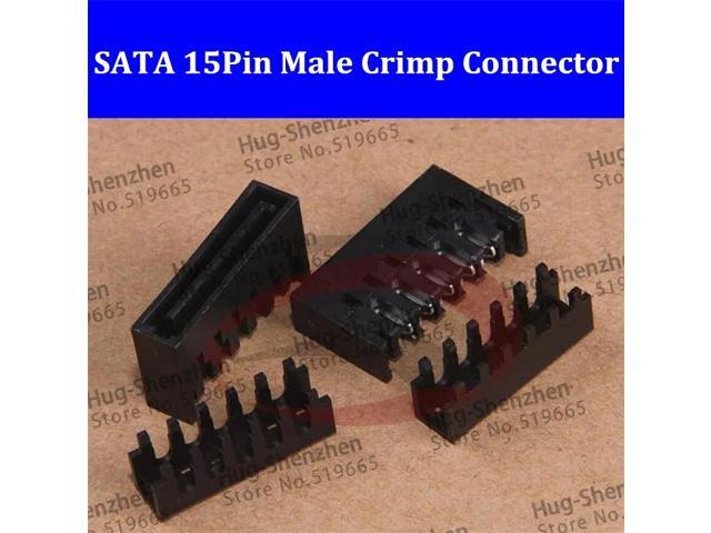 Click here for DIY SATA 15Pin 15 pin Male Crimp connector with 90... prices