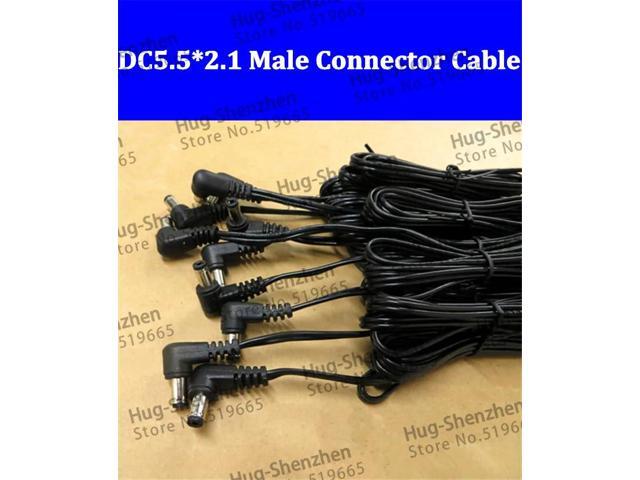 Click here for 1.2M DC5.5*2.1 male 90degree connector cable for D... prices