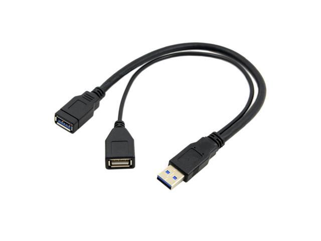 Click here for CYDZ Black USB 3.0 Male to Dual USB Female Extra P... prices