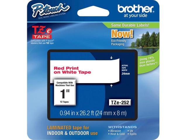 Click here for Brother - Labels - laminated tape - white  red - R... prices