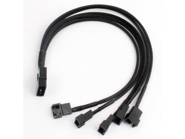 Click here for 30cm 4pin IDE Molex to 4-Port Black Sleeved Cooler... prices