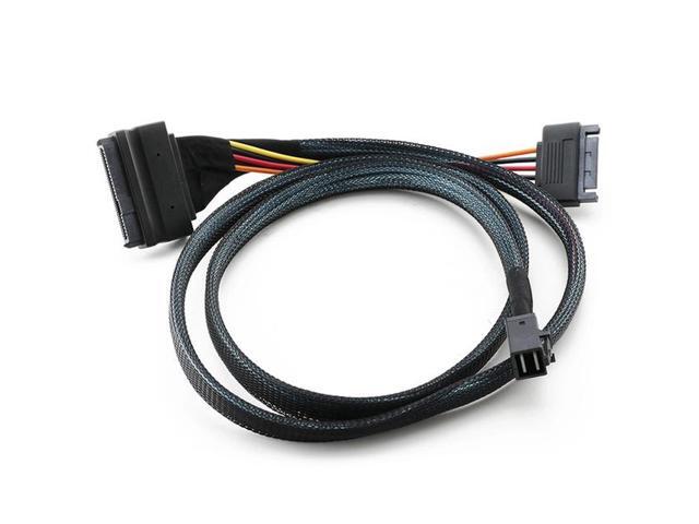 Click here for 0.5M/1.5Ft Mini SAS SFF 8643 to U.2 SFF-8639 Cable... prices