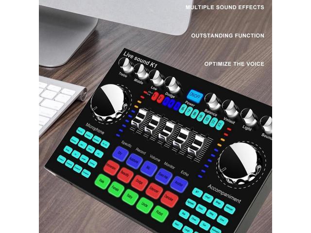 Click here for OIAGLH K1 Live Sound Card Portable Bluetooth Sound... prices