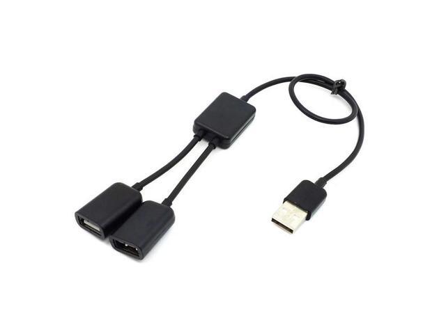 Click here for OIAGLH Cable Black USB 2.0 Dual Ports Hub Cable Bu... prices
