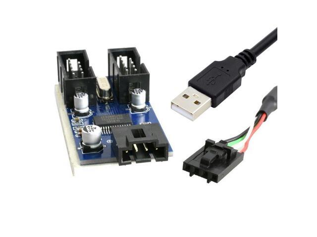 Click here for OIAGLH USB 2.0 Type-A Male 1 to 2 Female Motherboa... prices