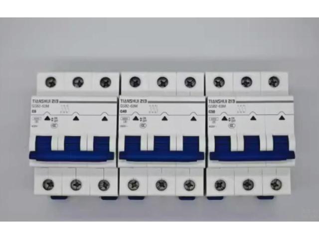 Click here for FOR 1pcs 213 Miniature circuit breaker GSB2-63M 3P... prices