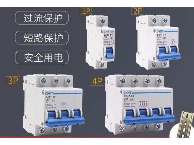 Click here for FOR 1pcs 5pcs Circuit breaker type DZ47-60 2P-1A 2... prices