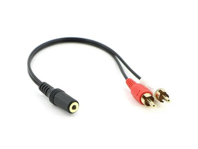 Click here for For 2 RCA Male to Female 3.5mm Jack Aux Stereo Aud... prices